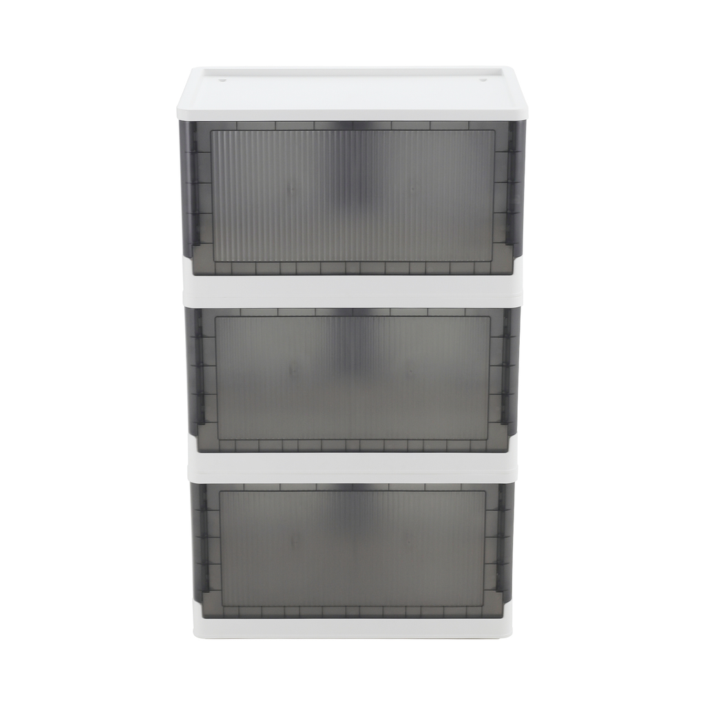 New Stackable Foldable 3 Tier Storage Box
